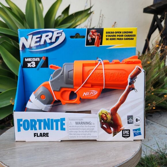 Nerf | Toys | New Nerf Fortnite Flare Dart Blaster Gun Mega Darts ...